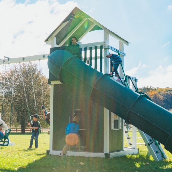 The Launching Pad Swing Set » King Swings