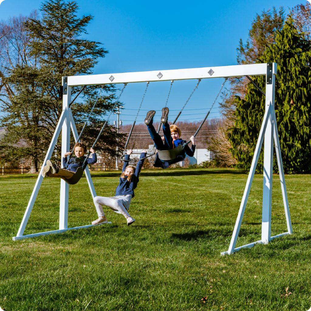 Freestanding Vinyl Swing Beam » King Swings